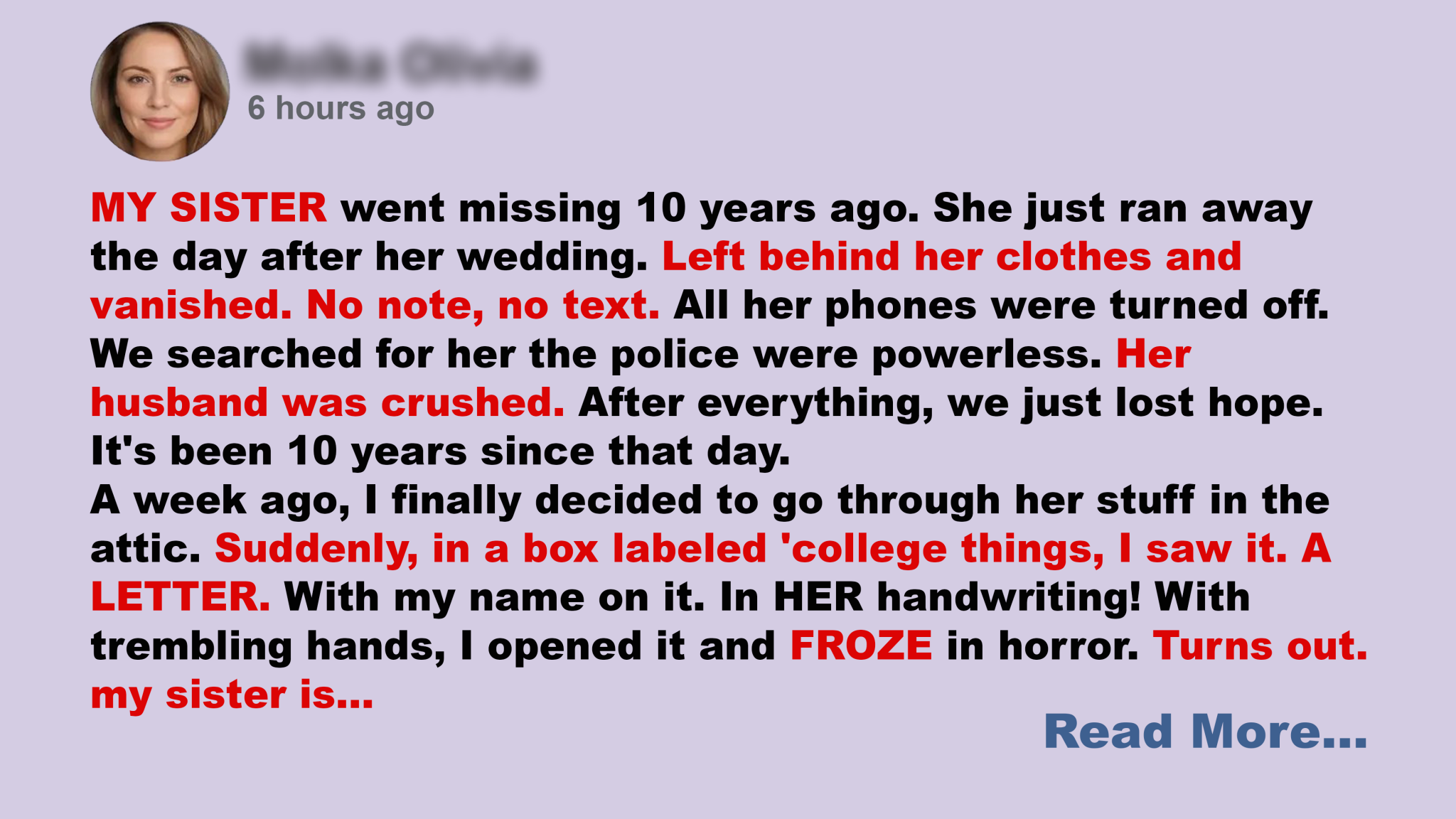 She Vanished After Saying ‘I Do’ - Ten Years Later, Her Letter ...